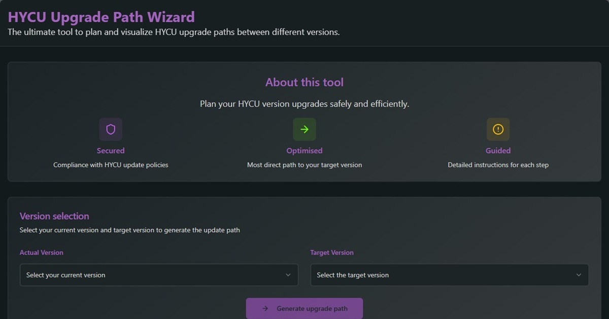 HYCU Upgrade Path Wizard – Julien Dumur